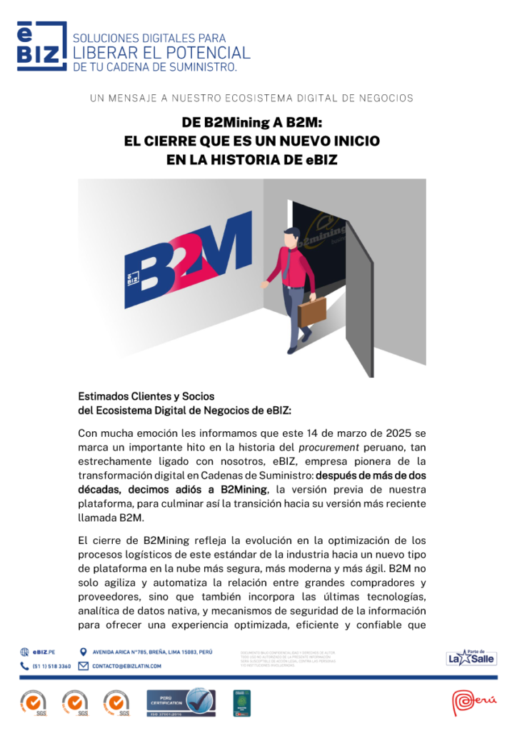 De B2Mining a B2M: El cierre que es un nuevo inicio en la historia de ...